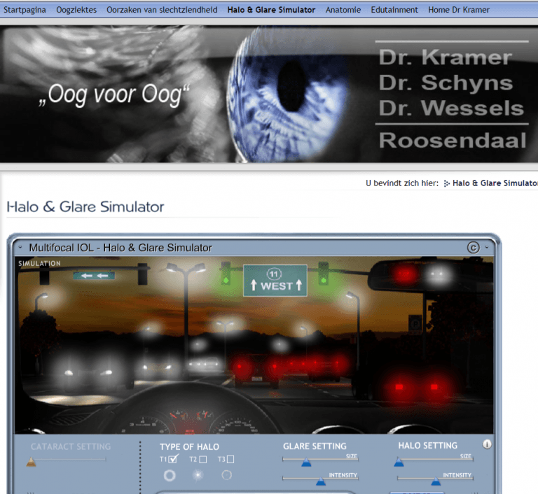 online Halo and Glare Simulator (Dr Kramer et al) | IOLS Directory